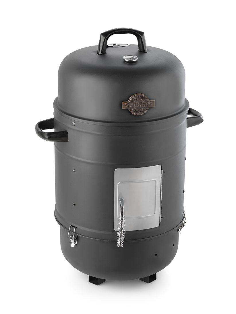 Elektrisk Rök, cylinder, svart, 1800W – Grilltorget